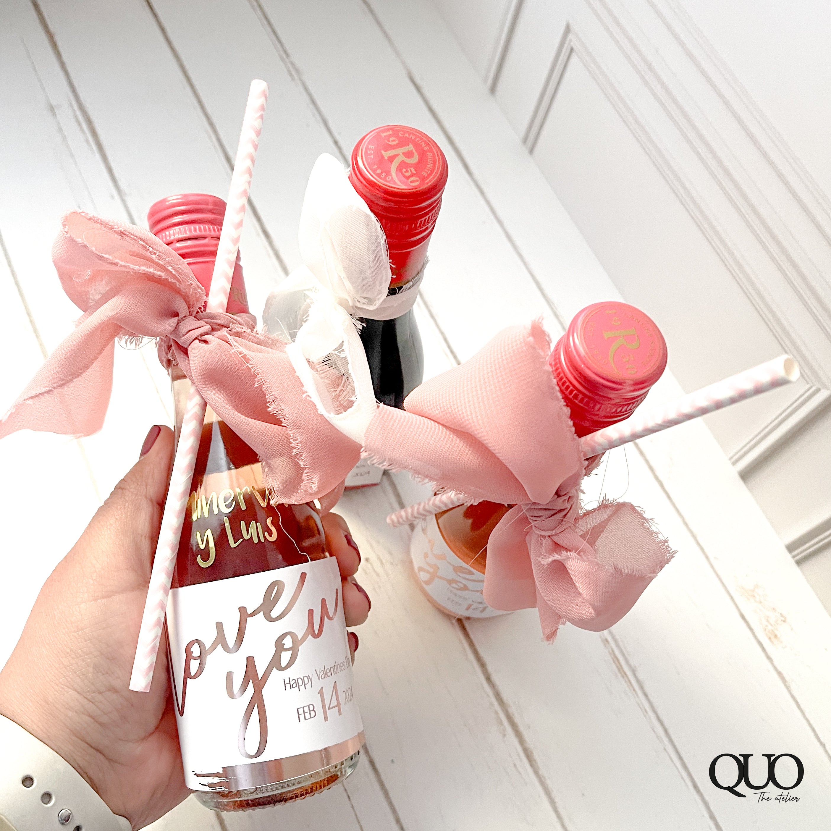 Botellita vino individual personalizada – QUO The Atelier